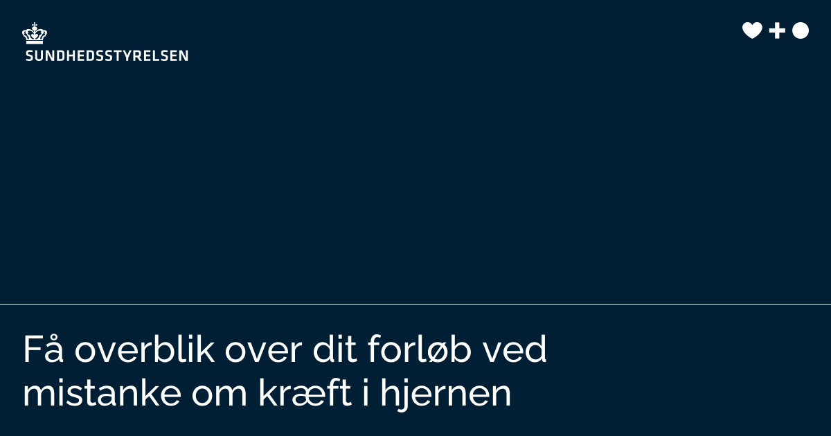 Få overblik over dit forløb ved mistanke om kræft i hjernen ...