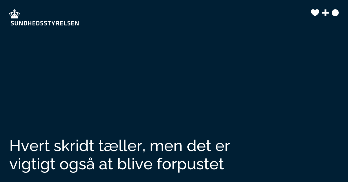 Hvert skridt tæller, men det er vigtigt også at blive forpustet ...