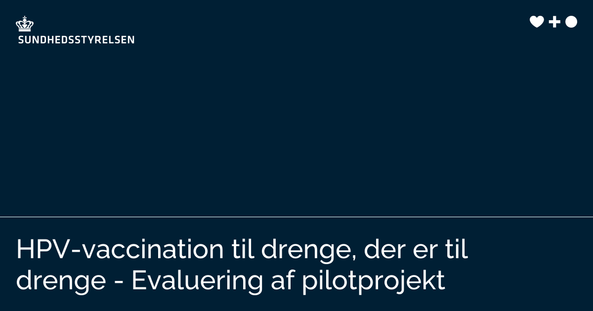 HPV-vaccination til drenge, der er til drenge - Evaluering af ...