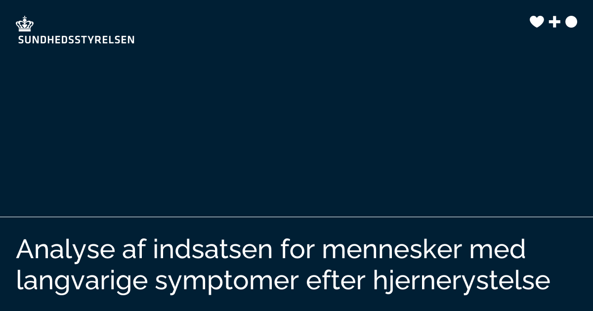 Analyse af indsatsen for mennesker med langvarige symptomer efter ...